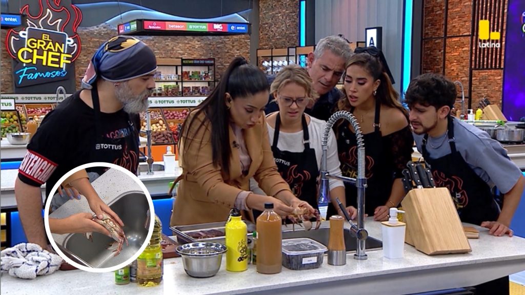EL Gran Chef Famosos: Nelly Rossinelli DESCUARTIZA un cangrejo y deja a ...